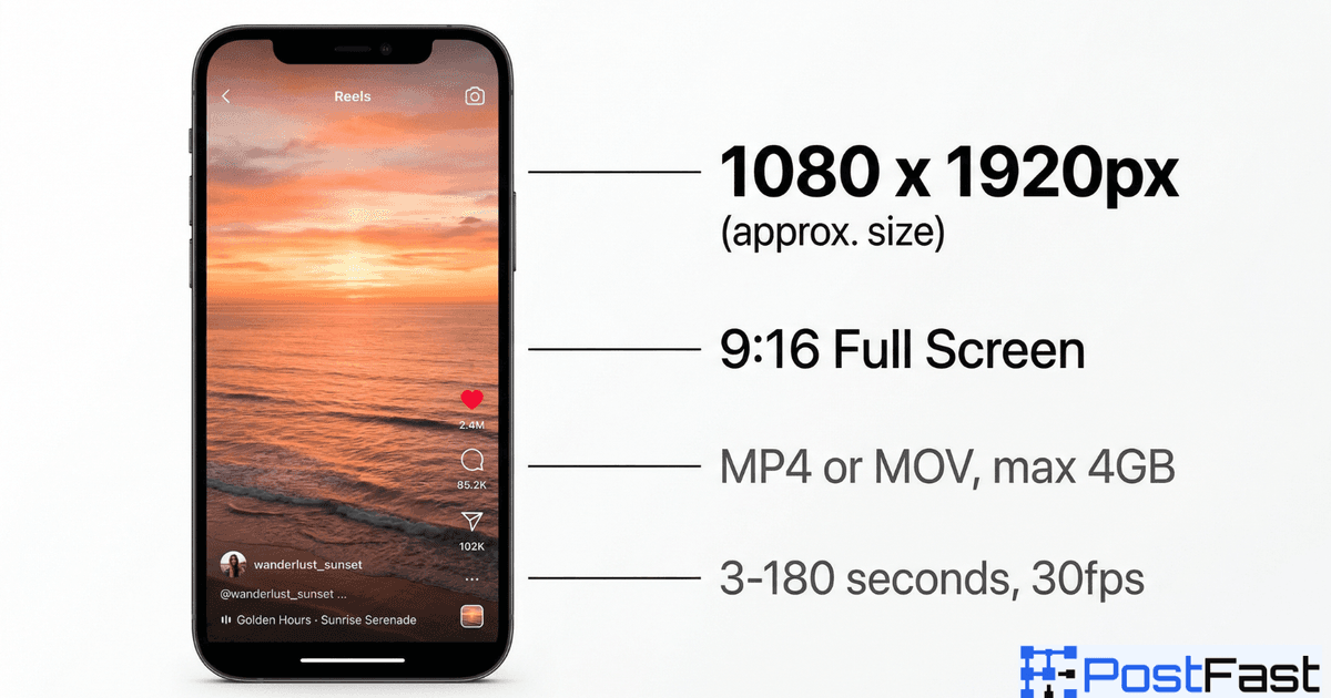 Instagram Reels Size: 1080×1920 [Updated January 2026]